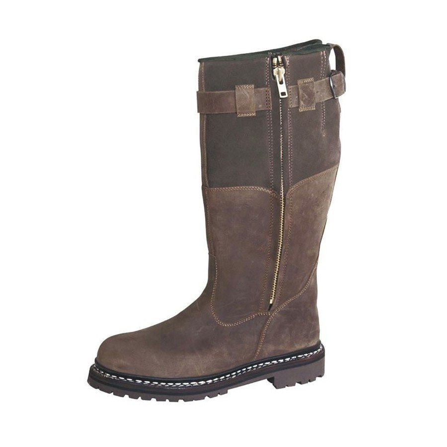 Bottes chasse hiver fourrées agneau VÖLKL Panda polar nubuck graissé ...